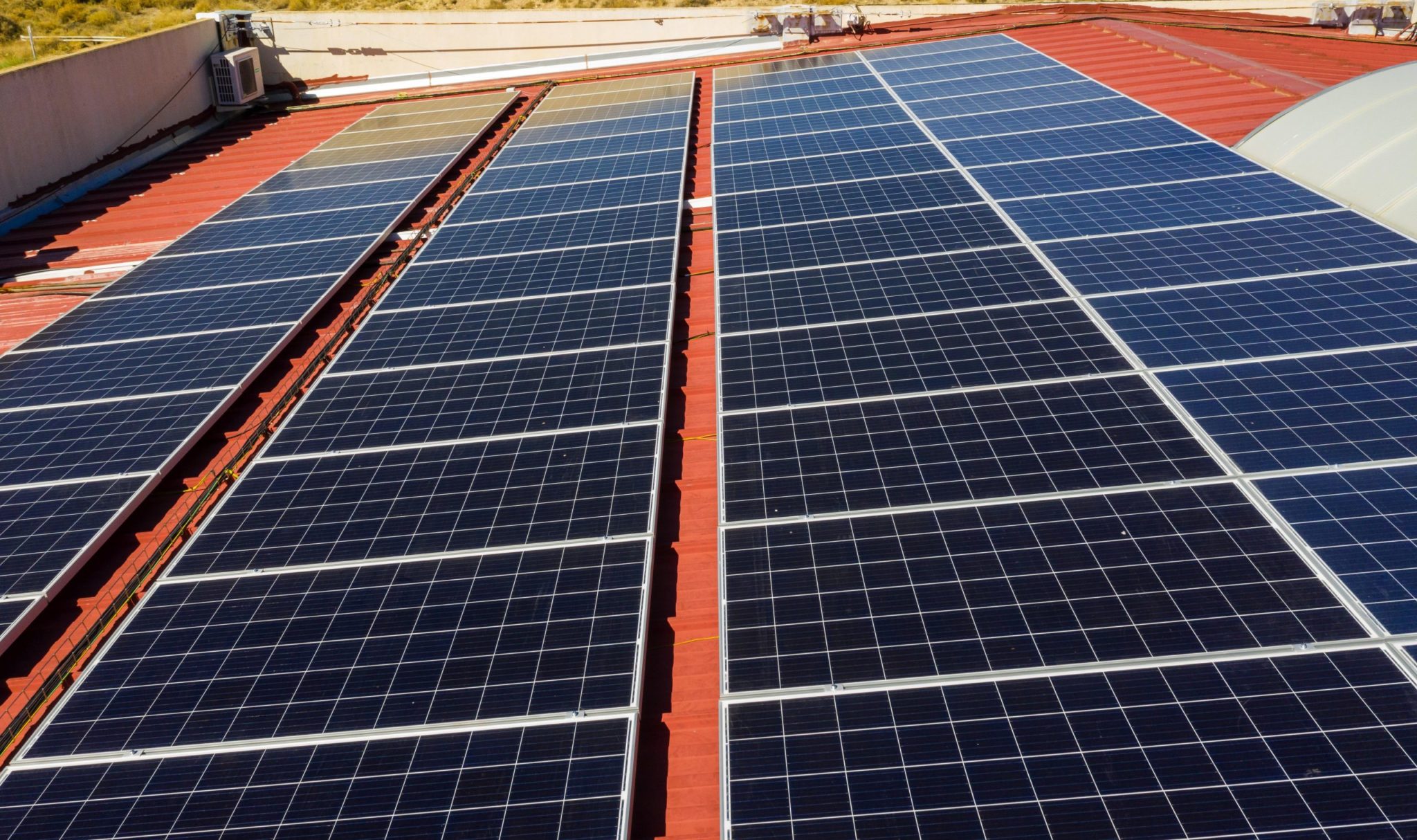 Installation and commissioning of rooftop photovoltaic panels, for a ...